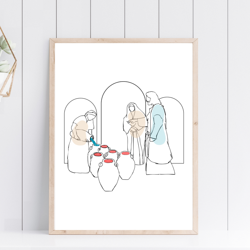 Jesus Turns Water Into Wine: Christian Art by John 2:1-11